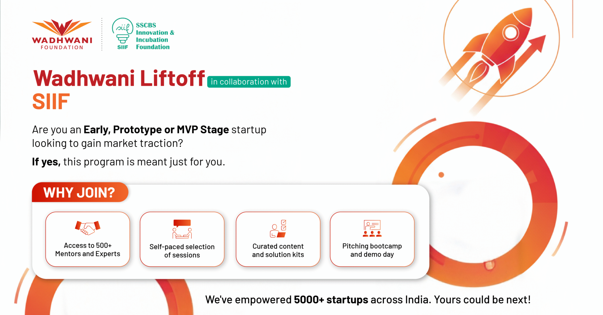 Explore Wadhwani Foundation LIFTOFF Program Batches | Apply for ...